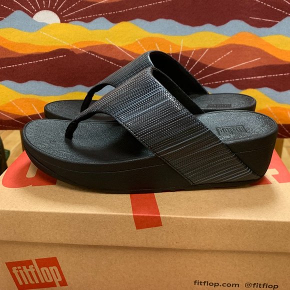 Fitflop | Shoes | Fitflop Olive Textured Glitz Toe Post Sandal | Poshmark